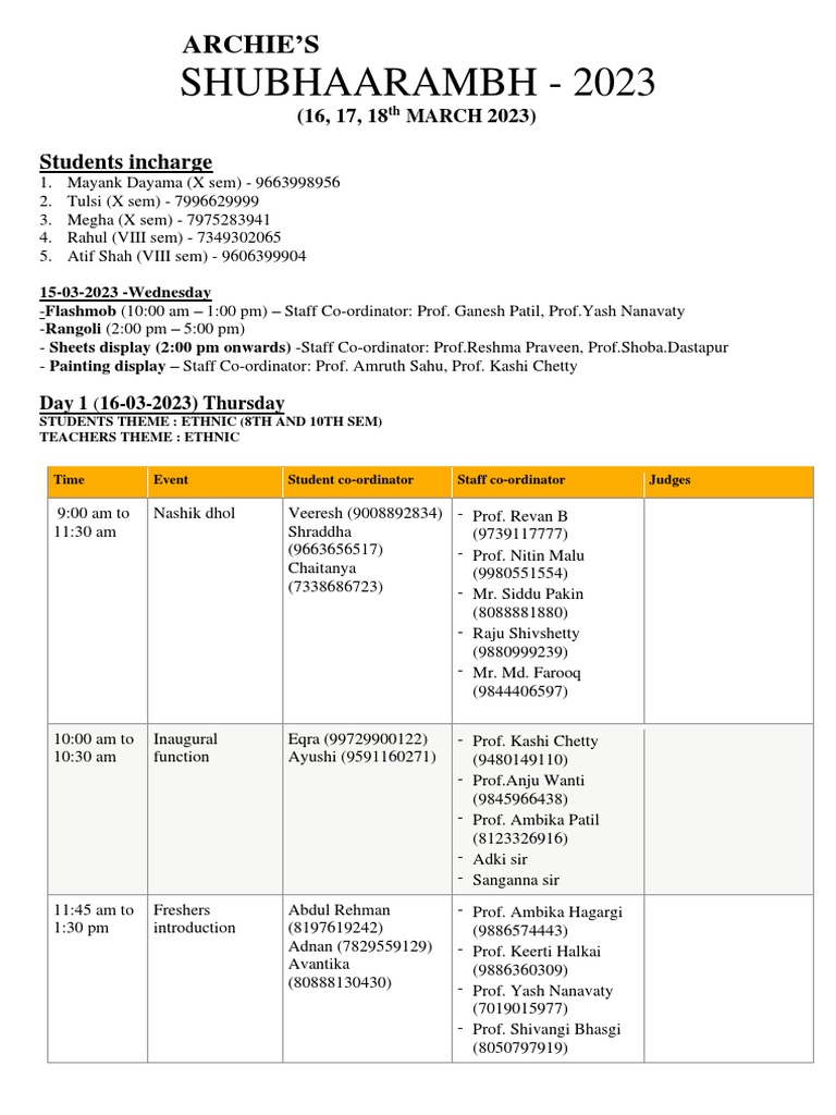 Shubh Aarambh 2 | PDF