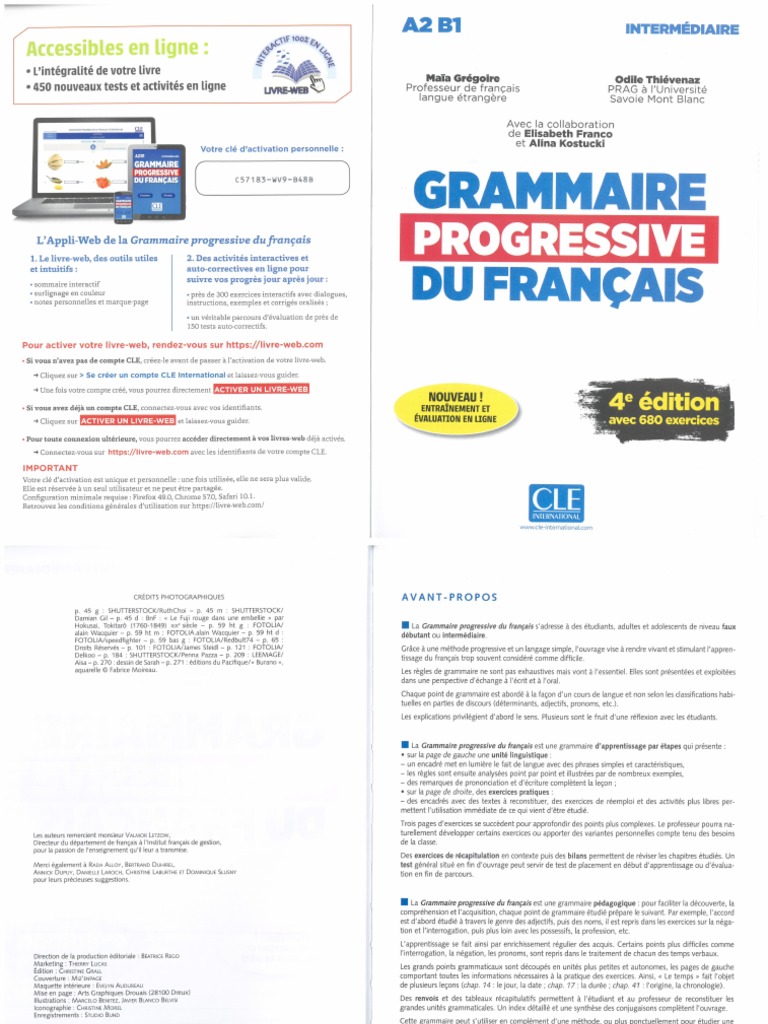 Grammaire Progressive | PDF