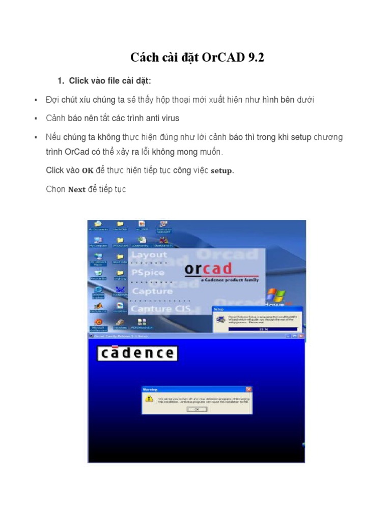 Cách cài đặt OrCAD 9 | PDF