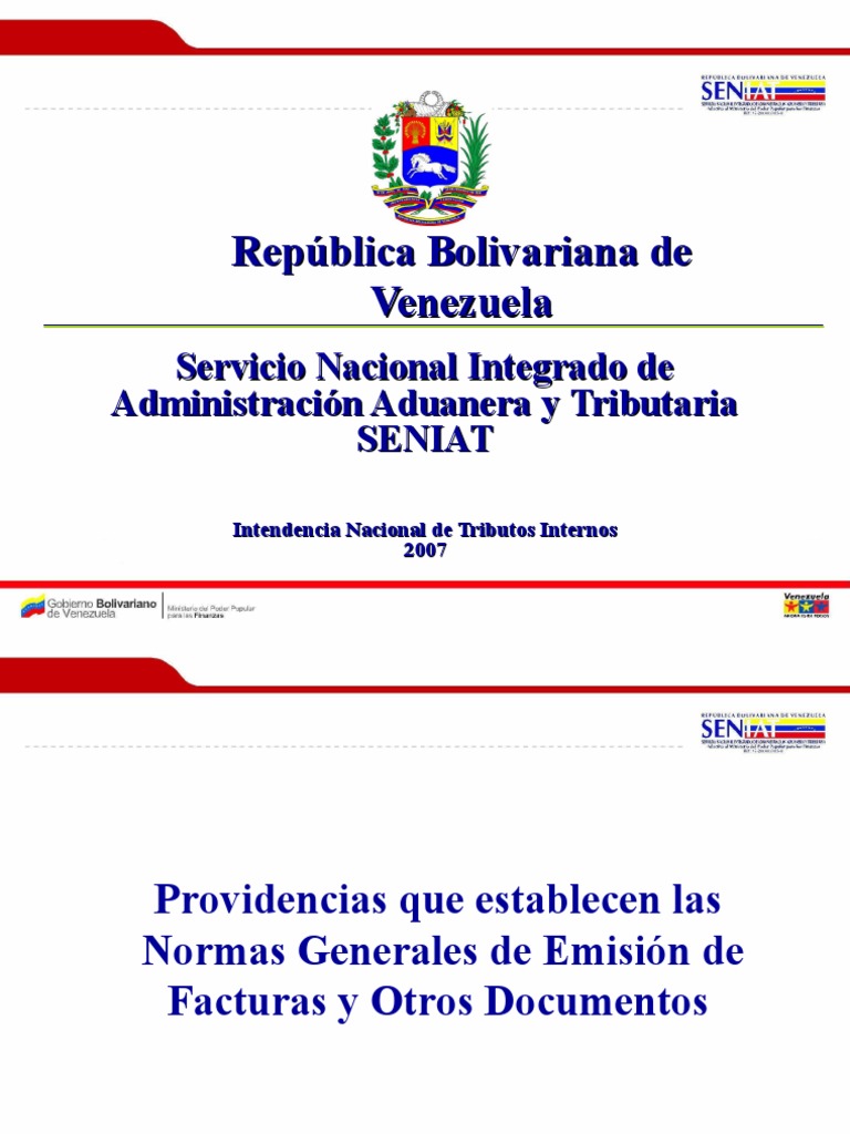 Seniat Presentación Facturación Iva 591 Y 592 | PDF | Factura | Dinero