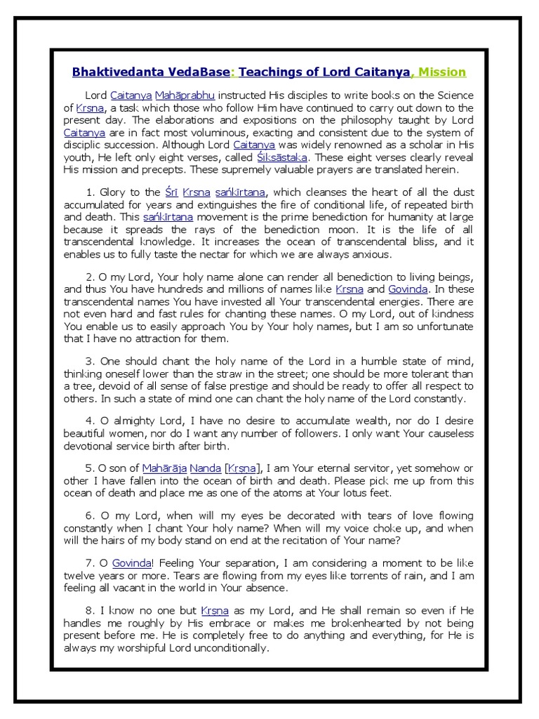 Bhaktivedanta Vedabase Pdf