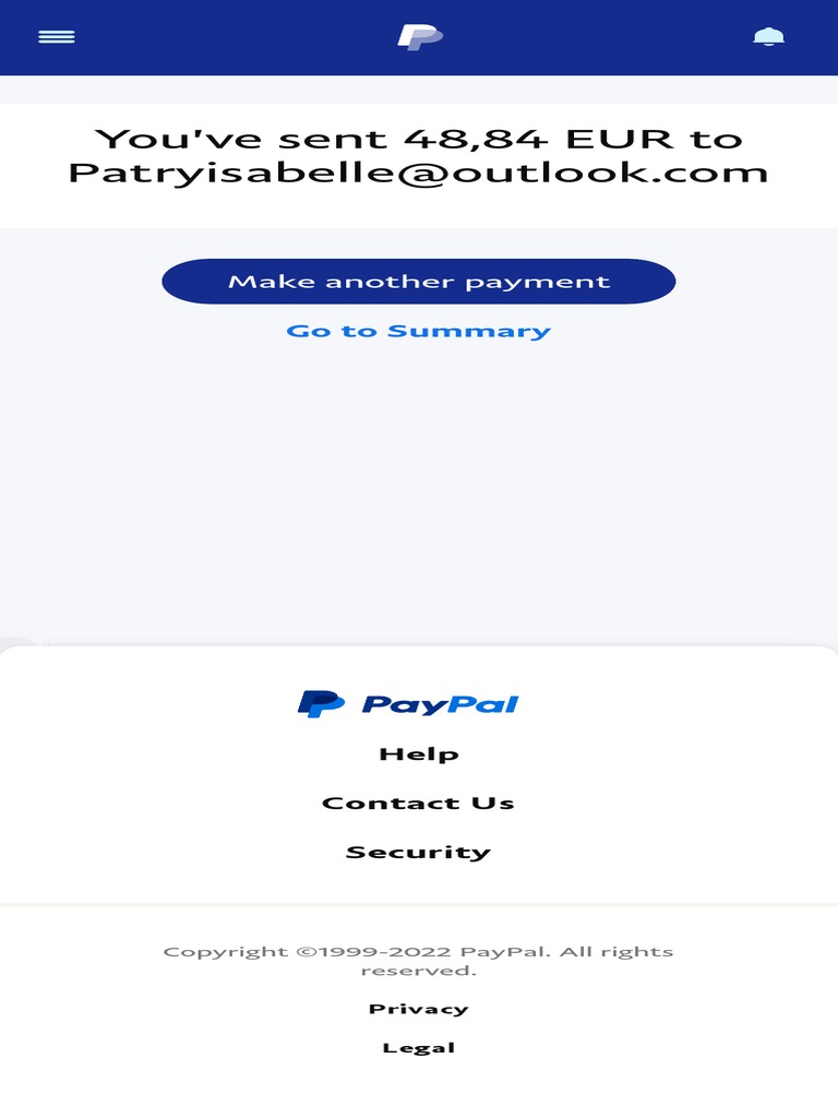 PayPal Send Money Success 2 | PDF