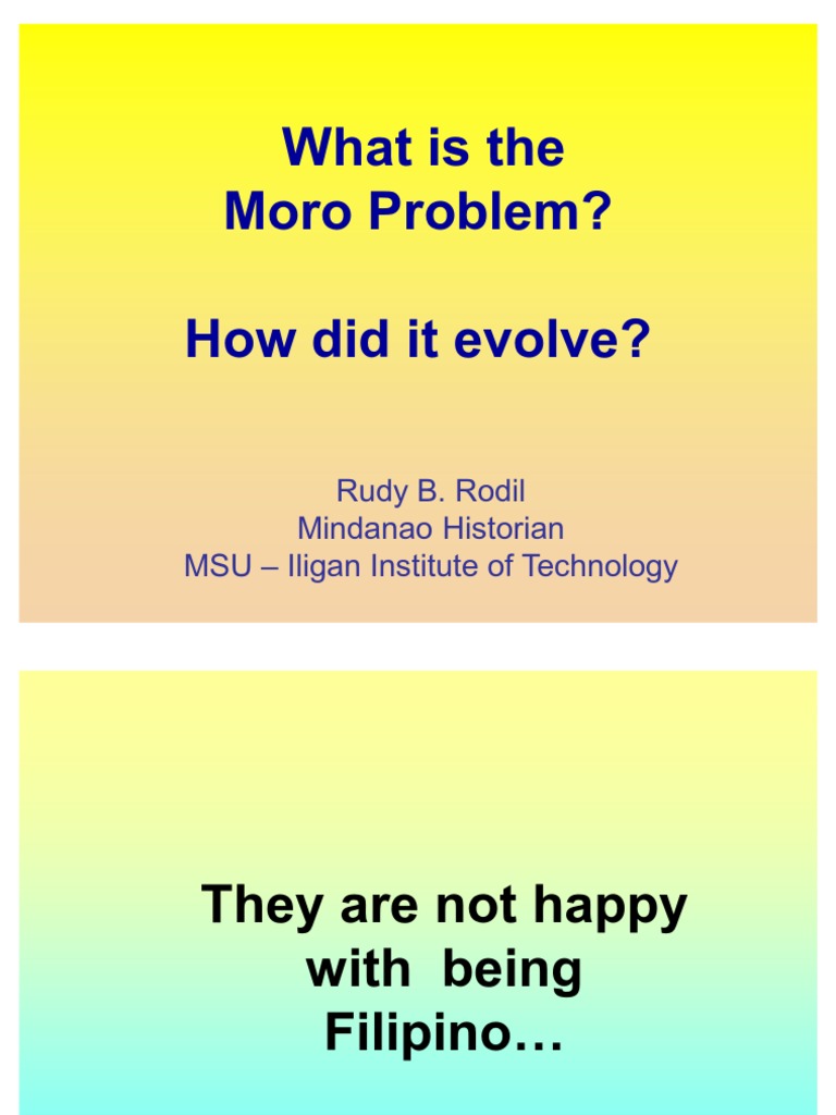 Moro Problem | PDF | Mindanao | Philippines