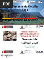 Hoja de Ruta Ii Bloque de Las Semanas de Gestion 2025 | PDF | Modificación de comportamiento ...