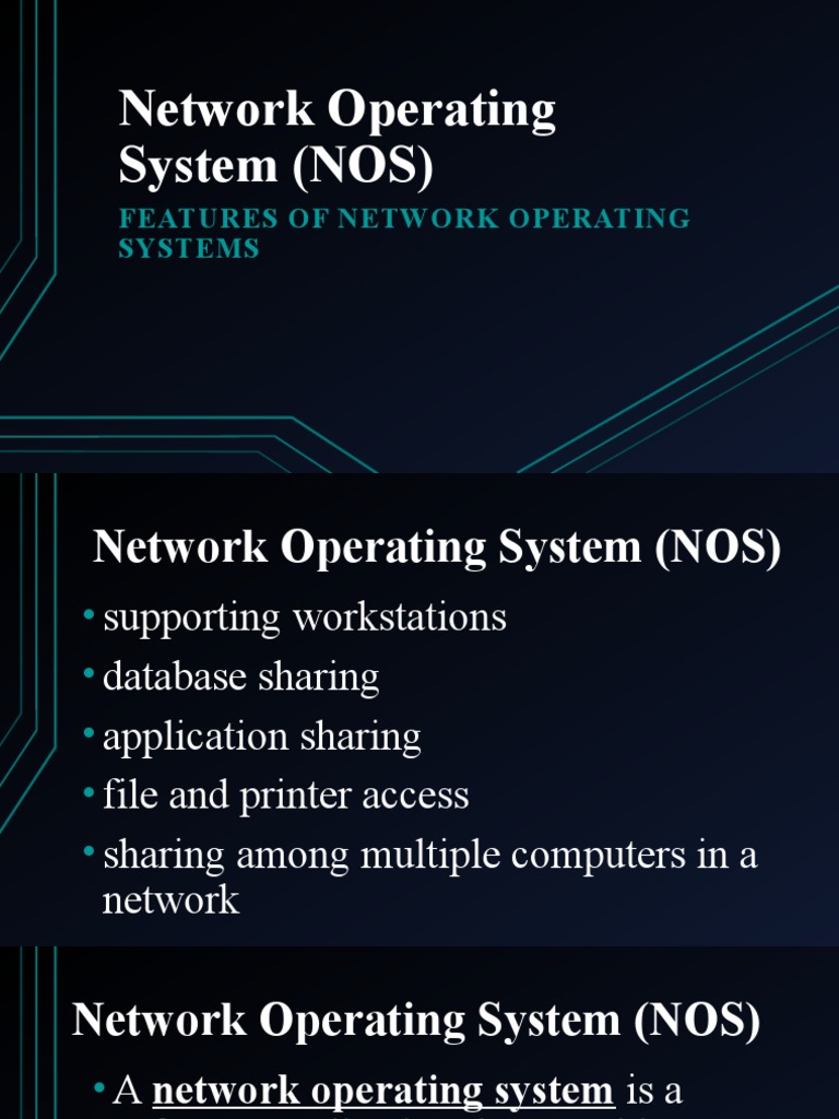 W1 - Network Operating System (NOS) | PDF | Computer Network | Server ... W1 - Network Operating System (NOS) | PDF | Computer Network | Server ...