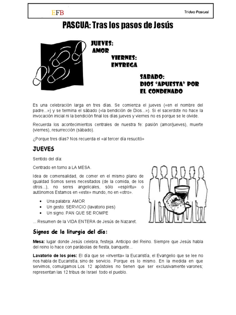 PASCUA: Tras Los Pasos de Jesús | PDF | eucaristía | Pascua de Resurrección