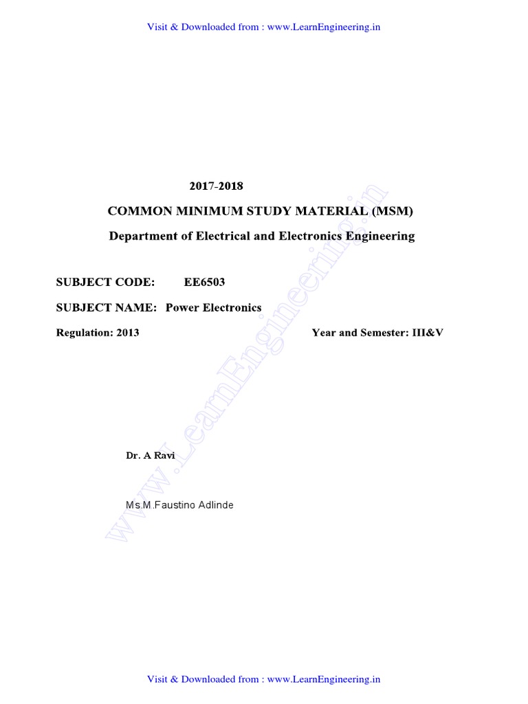 EE6503 SCAD MSM by WWW - Learnengineering.in | PDF