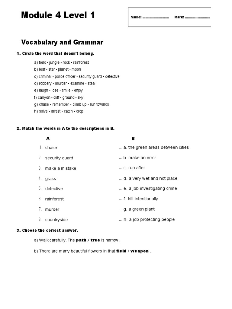 Module 4 Level 1 - V1 | PDF