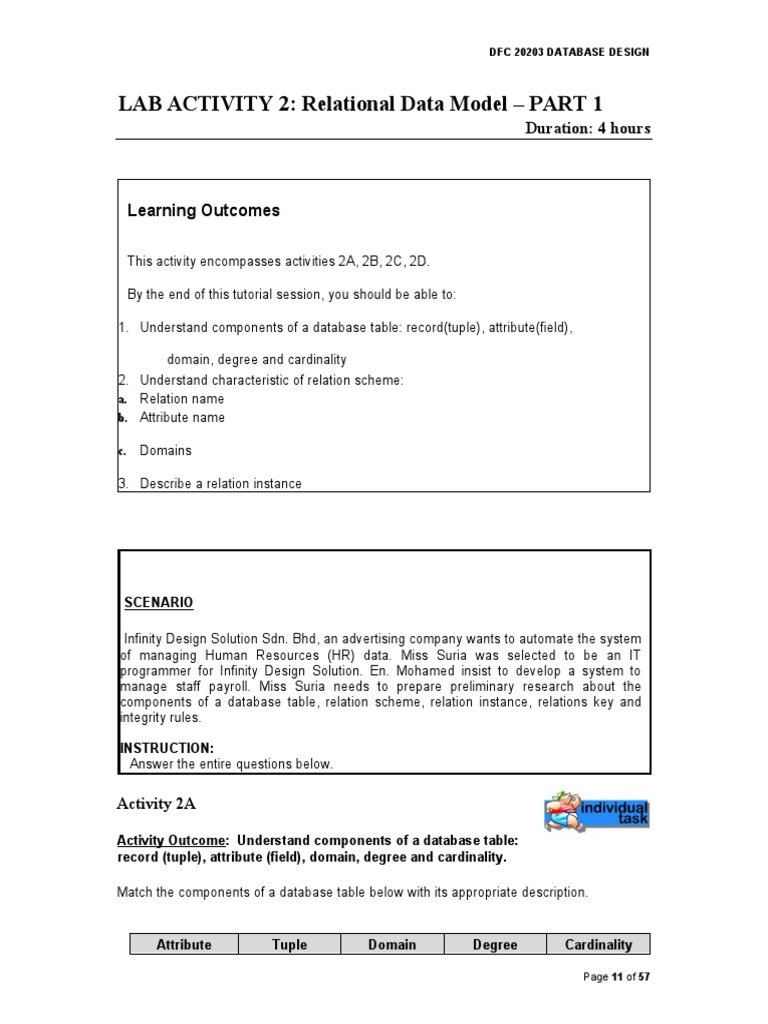 La2 1 | PDF | Relational Database | Data Management Software