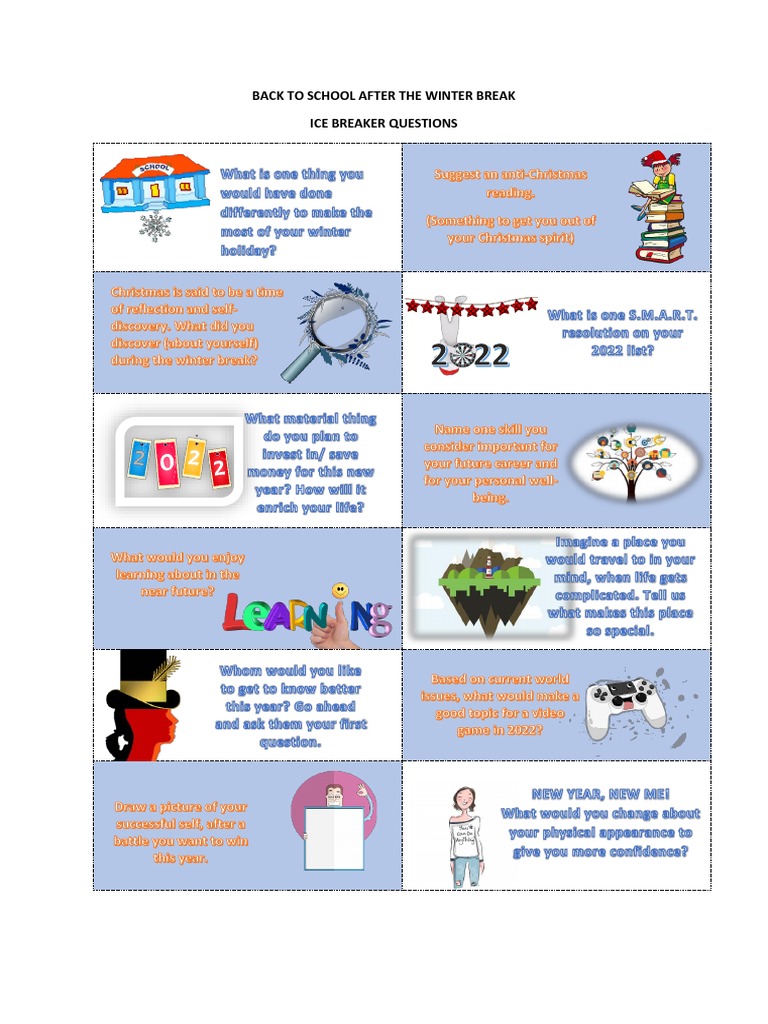Student Icebreaker Questions | PDF