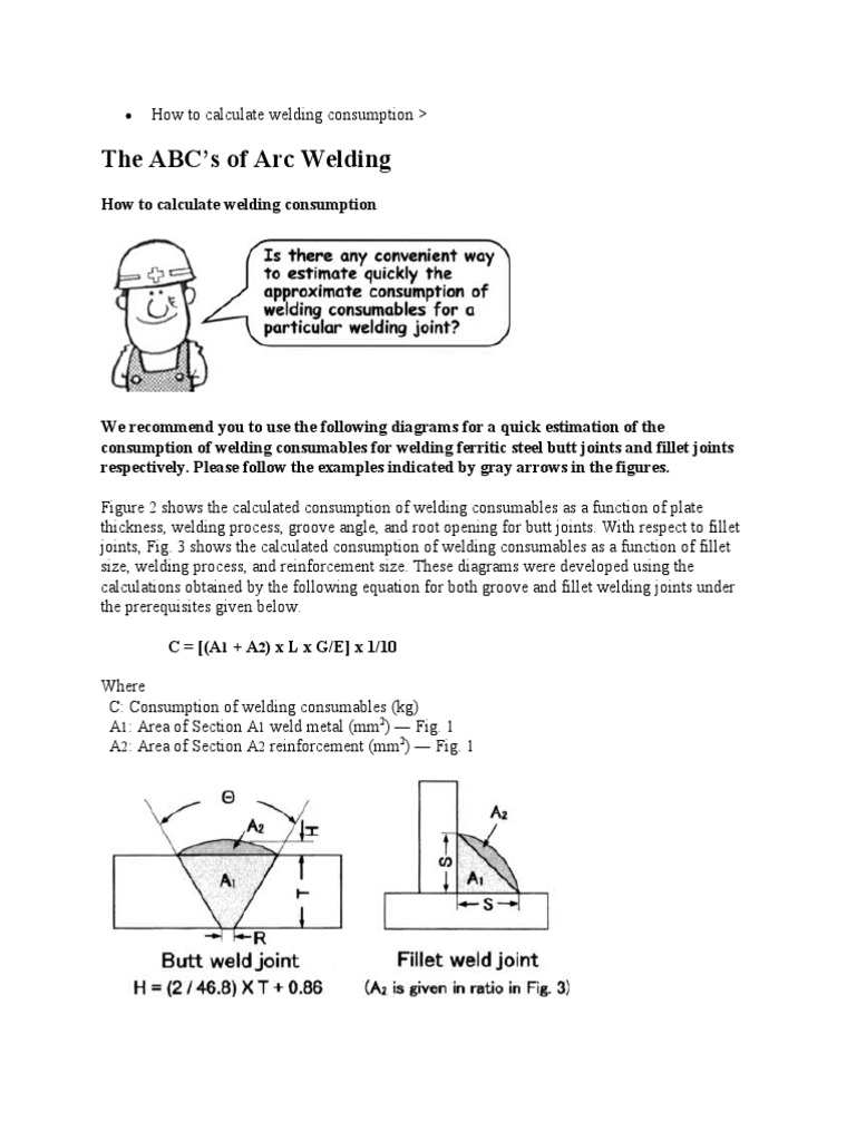 How To Calculate Welding Consumption | PDF