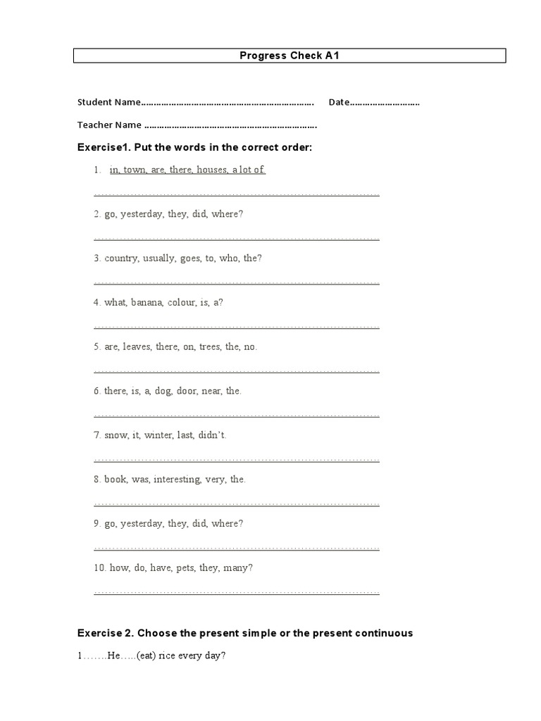 Progress Check A1 | PDF | Language Arts & Discipline