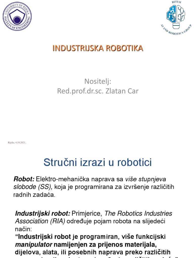 Uvod U Robotiku | PDF