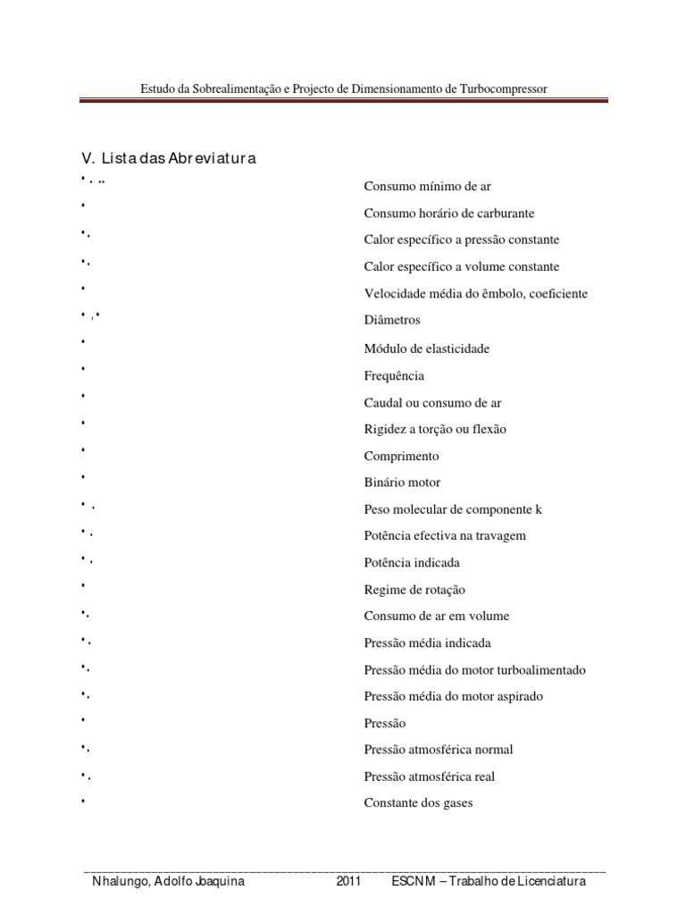 Microsoft Word - Lista de Abreviaturas | PDF