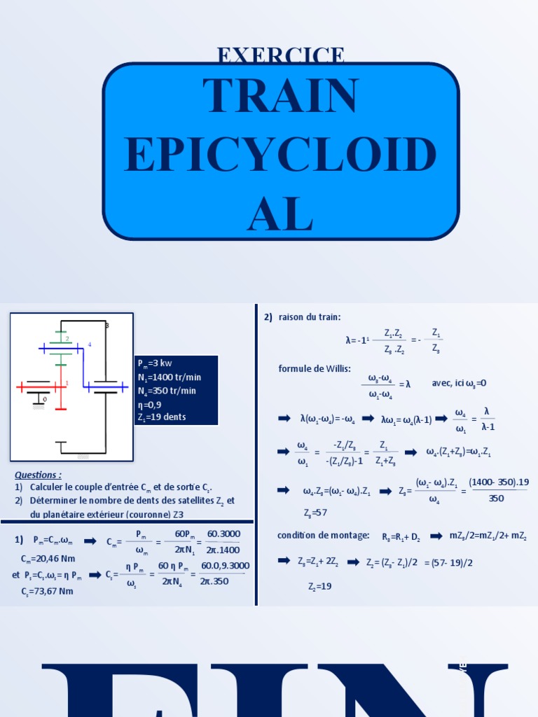 Train Epicycloidal | PDF | Manufactured Goods | Mechanics