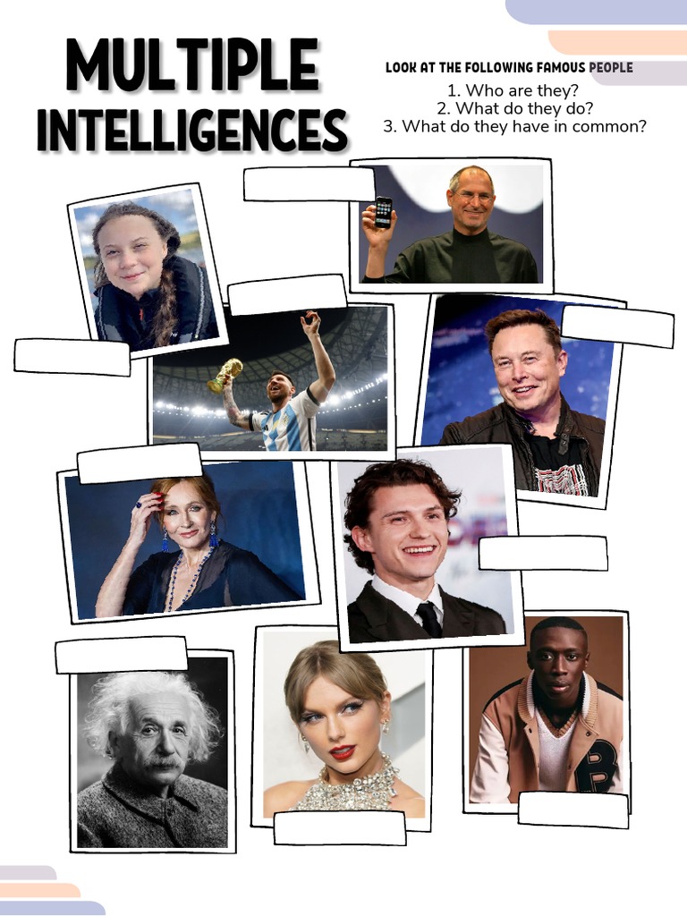Multiple Intelligences Handout A | PDF | Intelligence | Learning