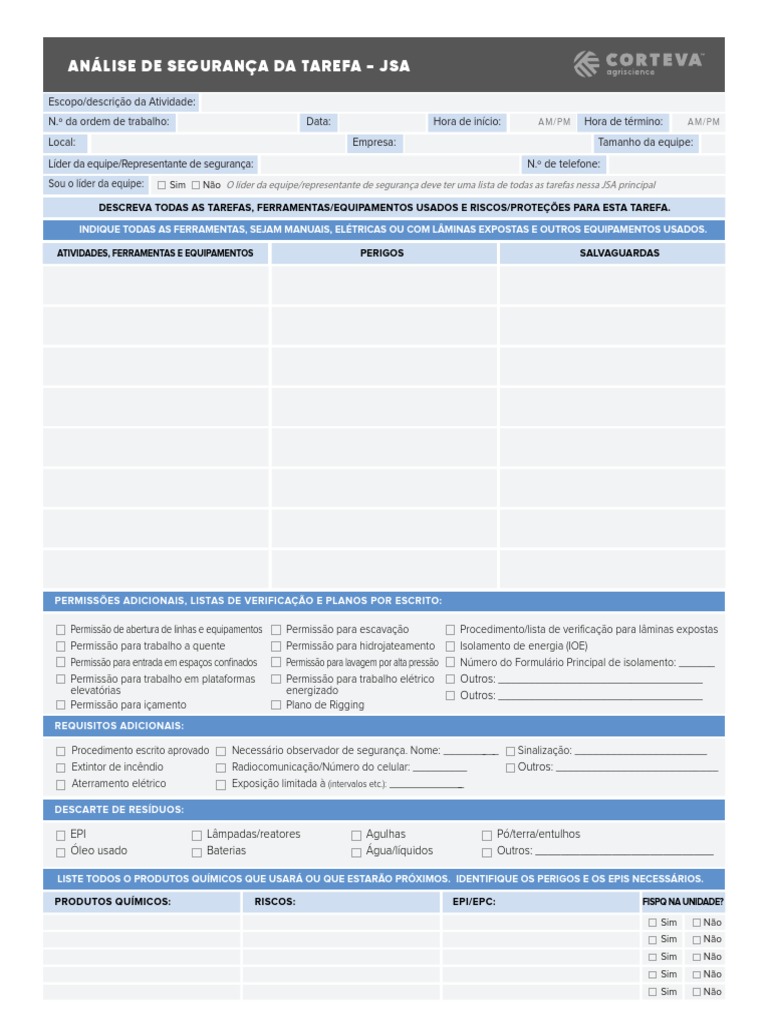 JSA-Form-2.1 v0 6.25.19 - Brazilian Portuguese | PDF | Natureza