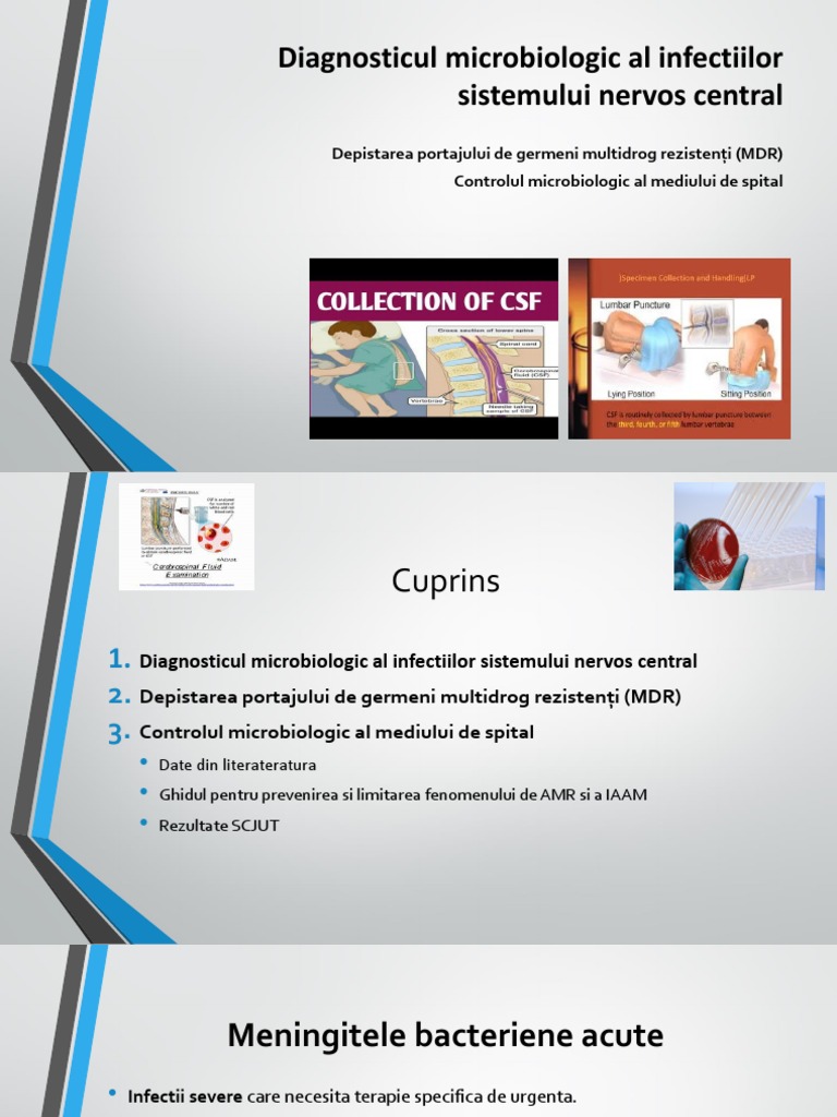 03.02.23 Diagnosticul Microbiologic Al Infectiilor Sistemului Nervos Central | PDF