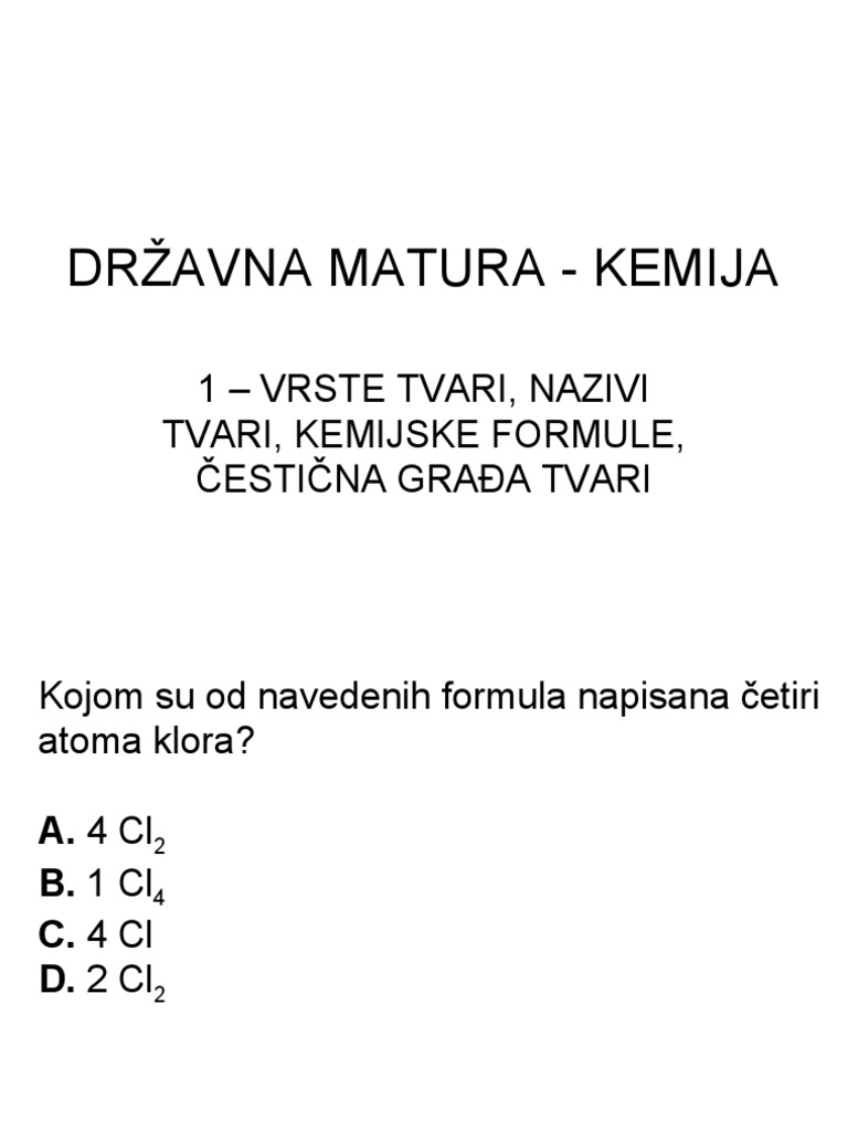 1 Vrste Tvari+Kf+Čestice | PDF