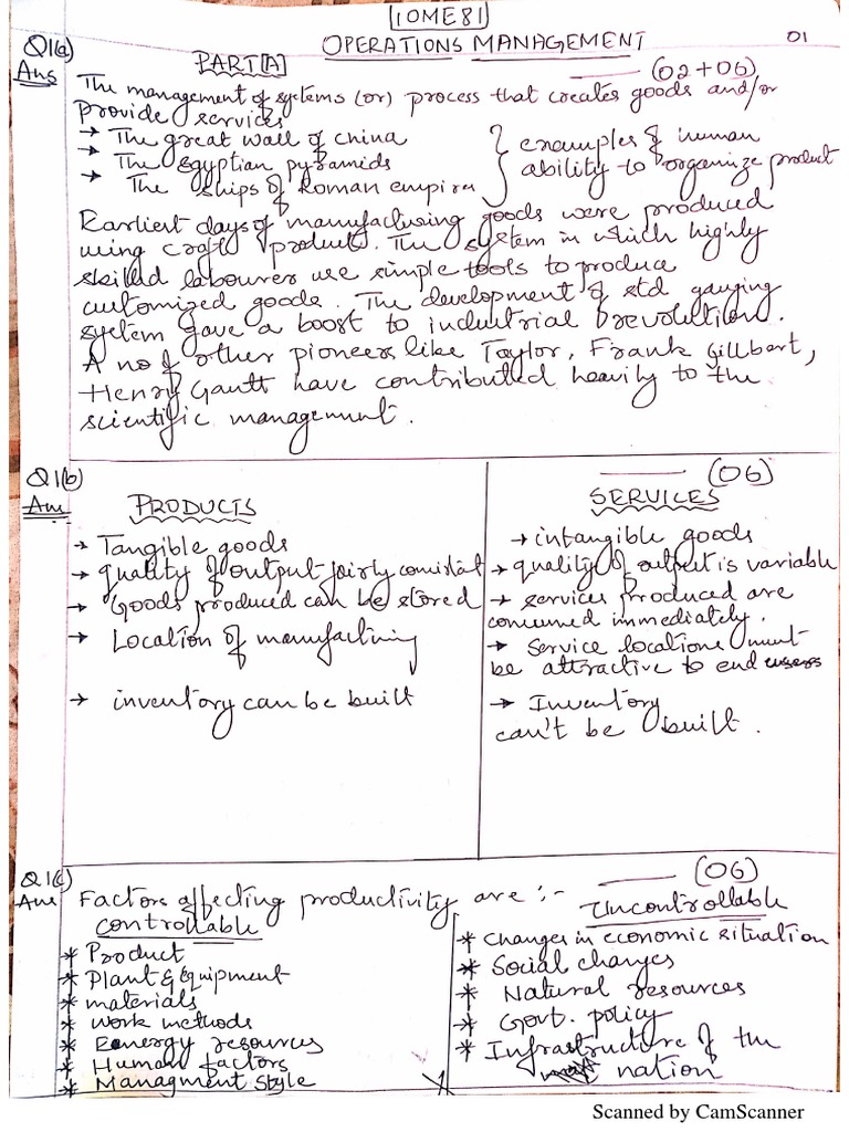 VTU Exam Question Paper With Solution of 18ME56 Operations Management ... VTU Exam Question Paper With Solution of 18ME56 Operations Management ...
