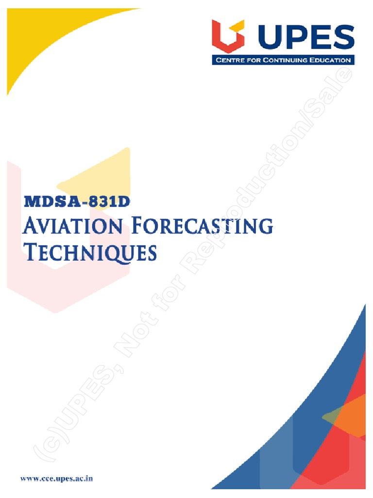 Aviation Forecasting Techniques - Sem 3 - MBA Aviation | PDF | Ordinary Least Squares ...
