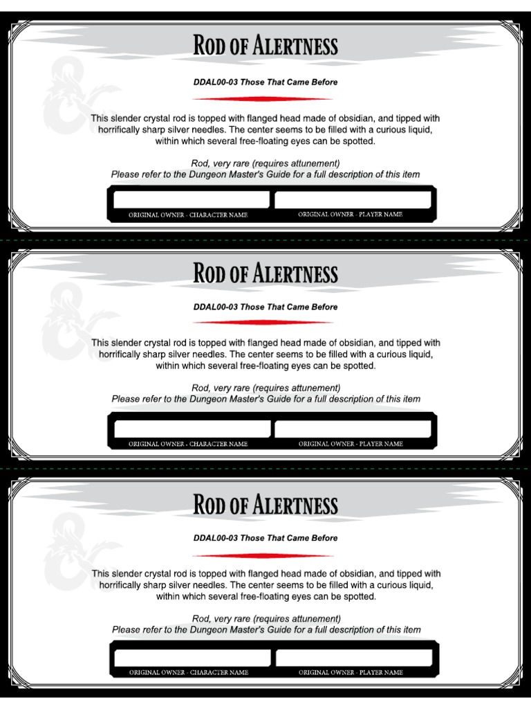 433594-CERT - FINAL - AL000300003 - Rod of Alertness | PDF