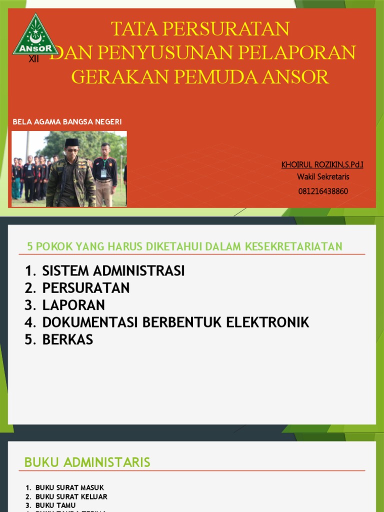Tata Persuratan GP Ansor Terbaru | PDF