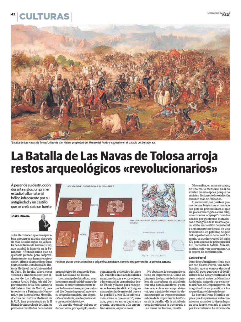 La Batalla de Las Navas de Tolosa Arroja Restos Arqueológicos ...