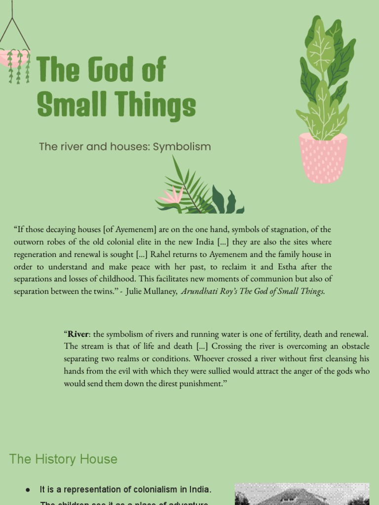 The God of Small Things - A Presentation | PDF | General Fiction