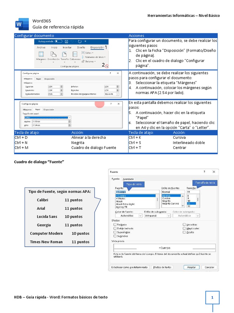 Word-Guia Rapida-Formatos Basicos de Texto | PDF | Texto | Software