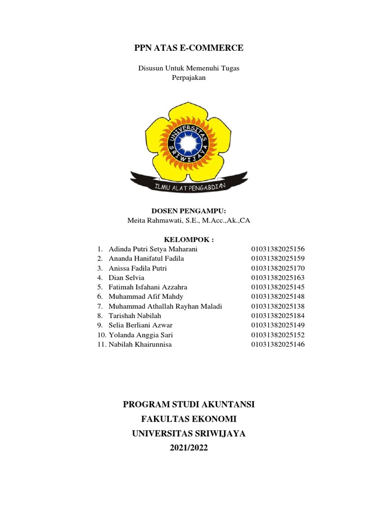 Kelompok PPN Atas E-Commerce | PDF