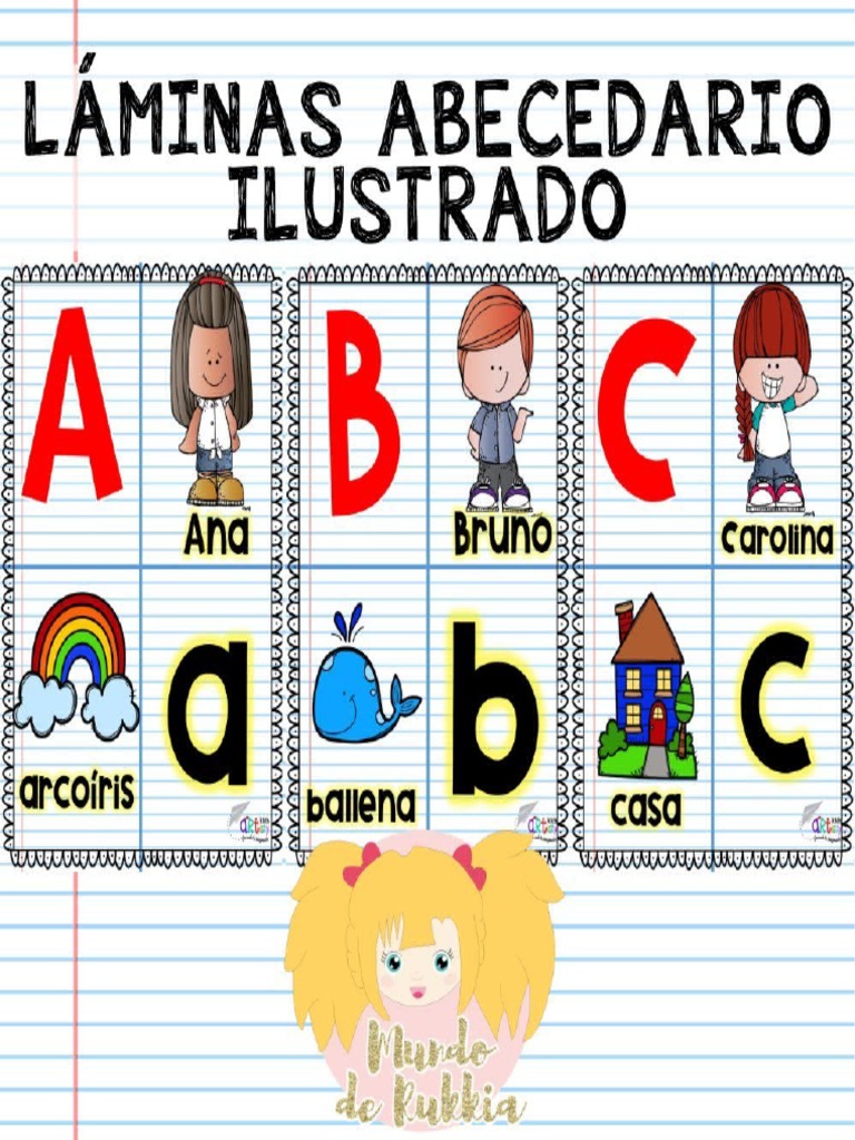 Láminas de Abecedario Ilustrado Recopilado Por Mundo de Rukkia | PDF