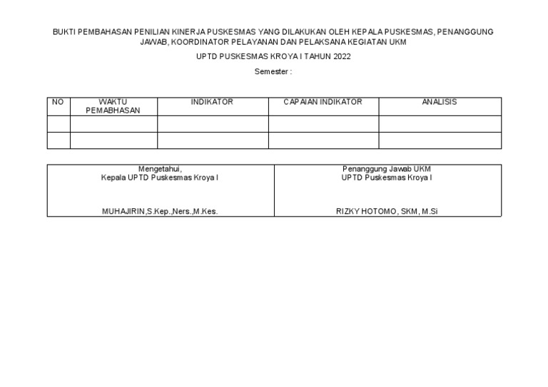 Bukti Pembahasan Penilaian Kinerja Ukm | PDF