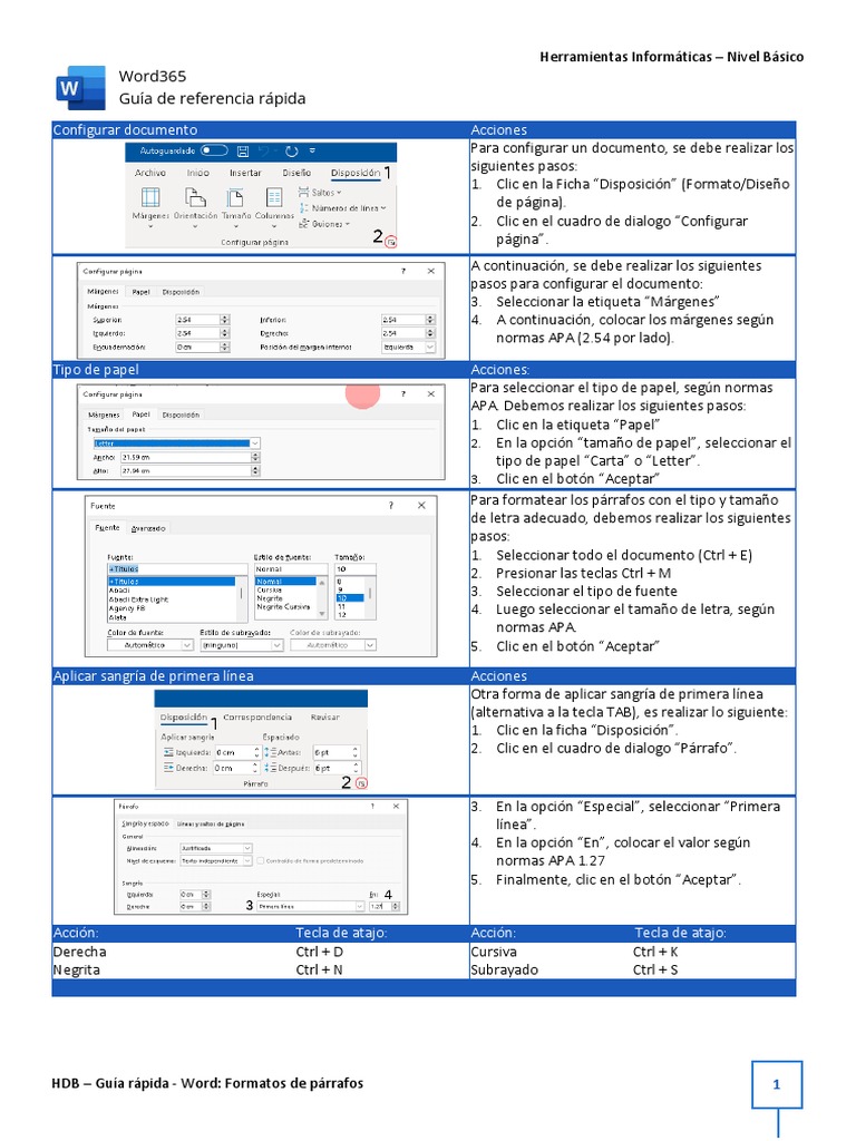 Word-Guia Rapida-Formatos Basicos de Parrafo | PDF | Informática | Software