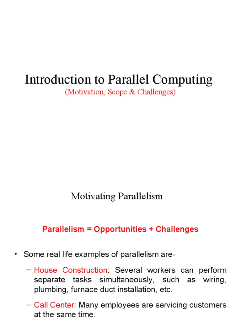 Lecture 1 | PDF | Parallel Computing | Integrated Circuit