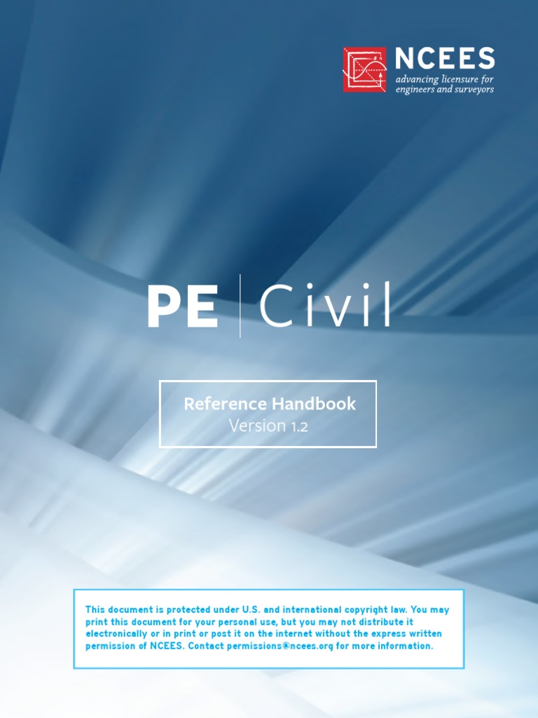 NCEES PE Civil Reference Handbook | PDF | Mechanical Engineering ...