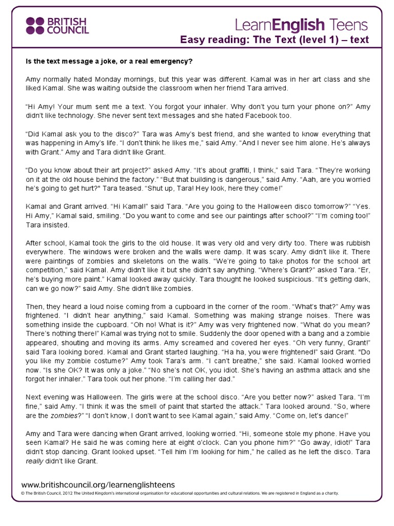 The Text Level 1-Text Only 1 | PDF