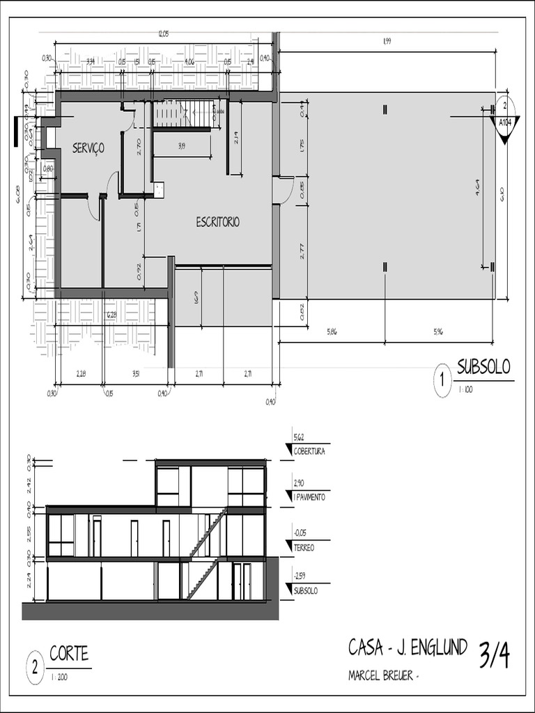 Casa John Englund - Folha A4 | PDF