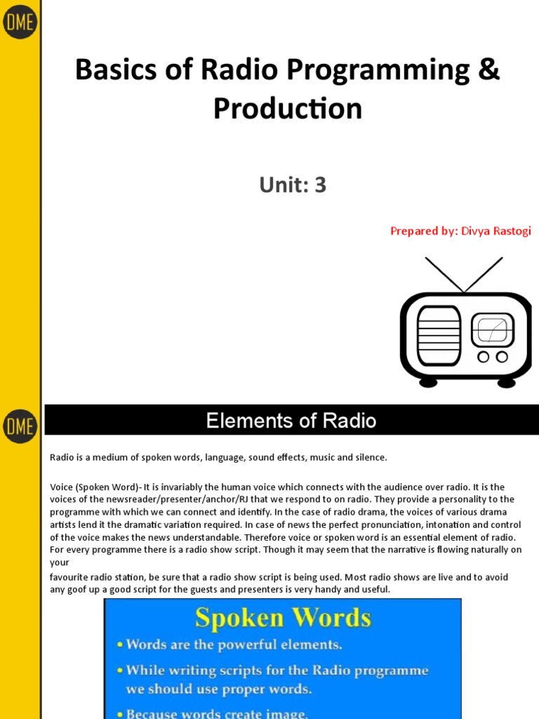 Unit 3 BRPP Divya Rastogi | PDF | Headphones | Microphone