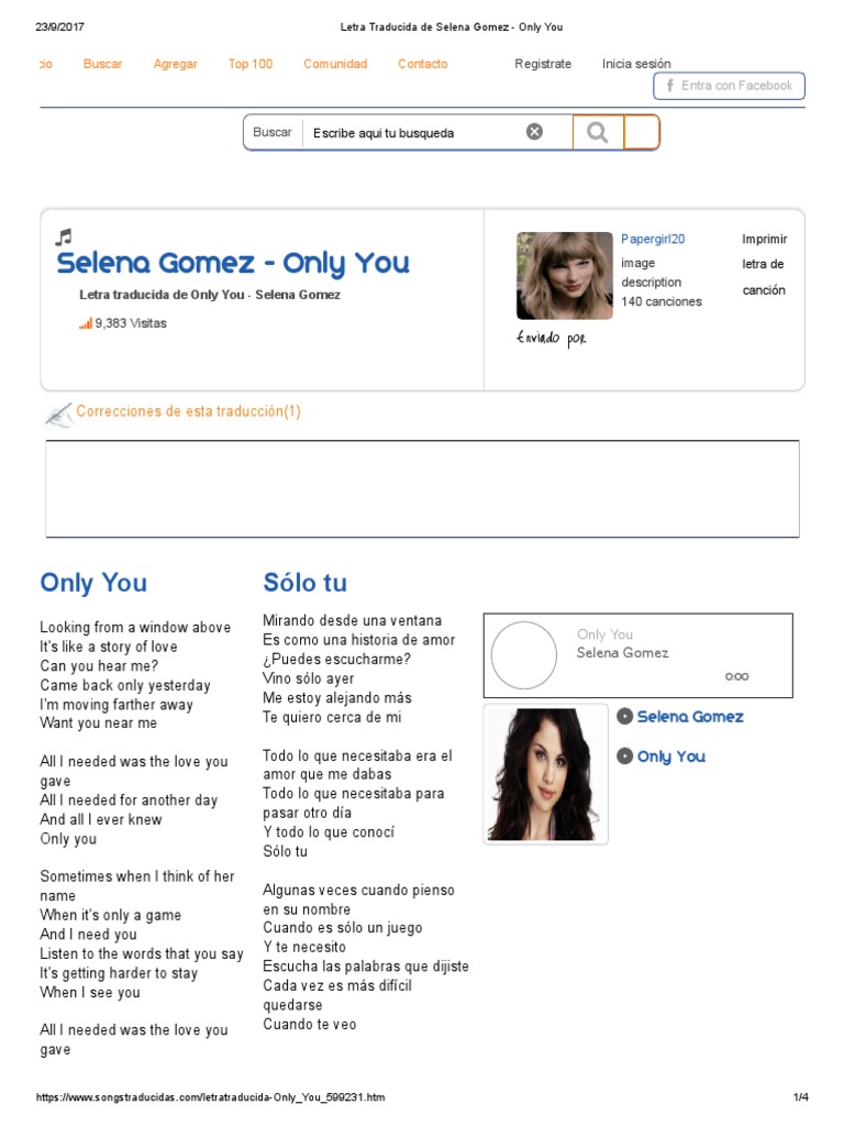 Only You (Selena Gomez) | PDF | Música pop