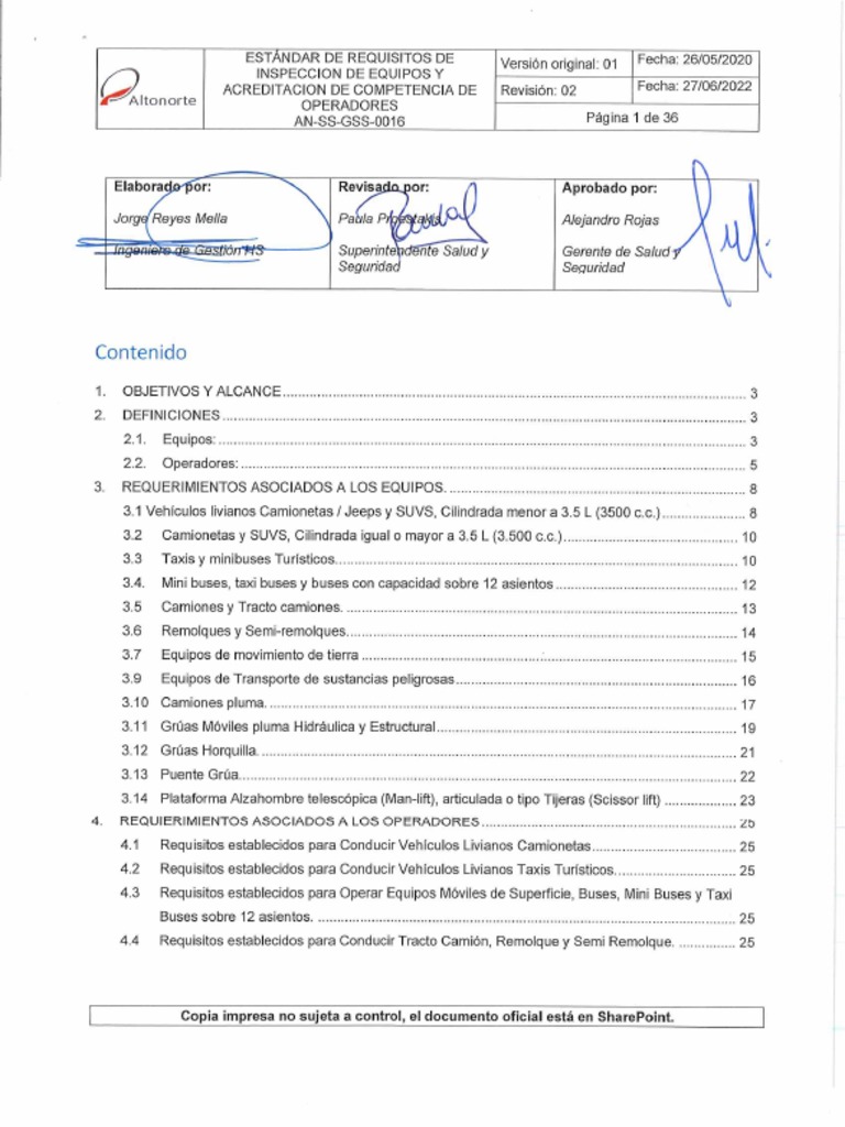 AN-SS-GSS-0016 Inspección y Acreditación | PDF