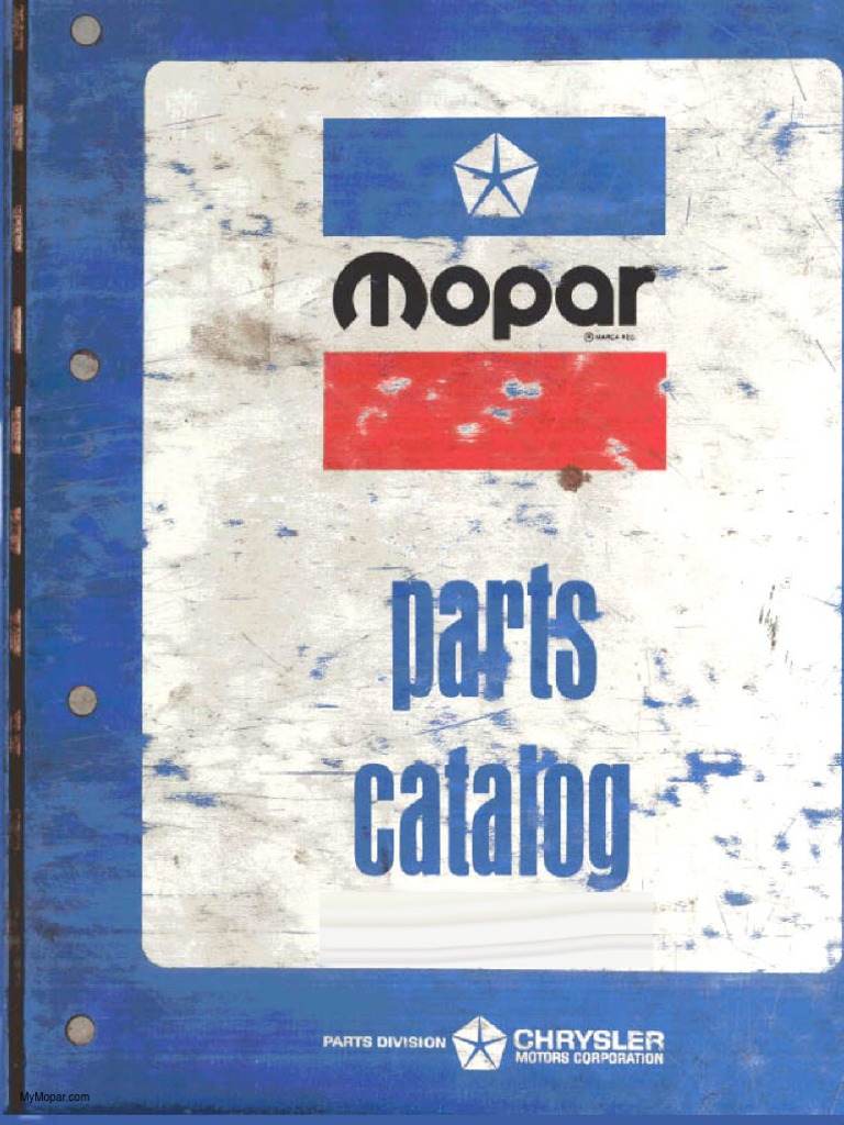 1974 Mopar Parts Catalog | PDF | Transport | Mechanical Engineering