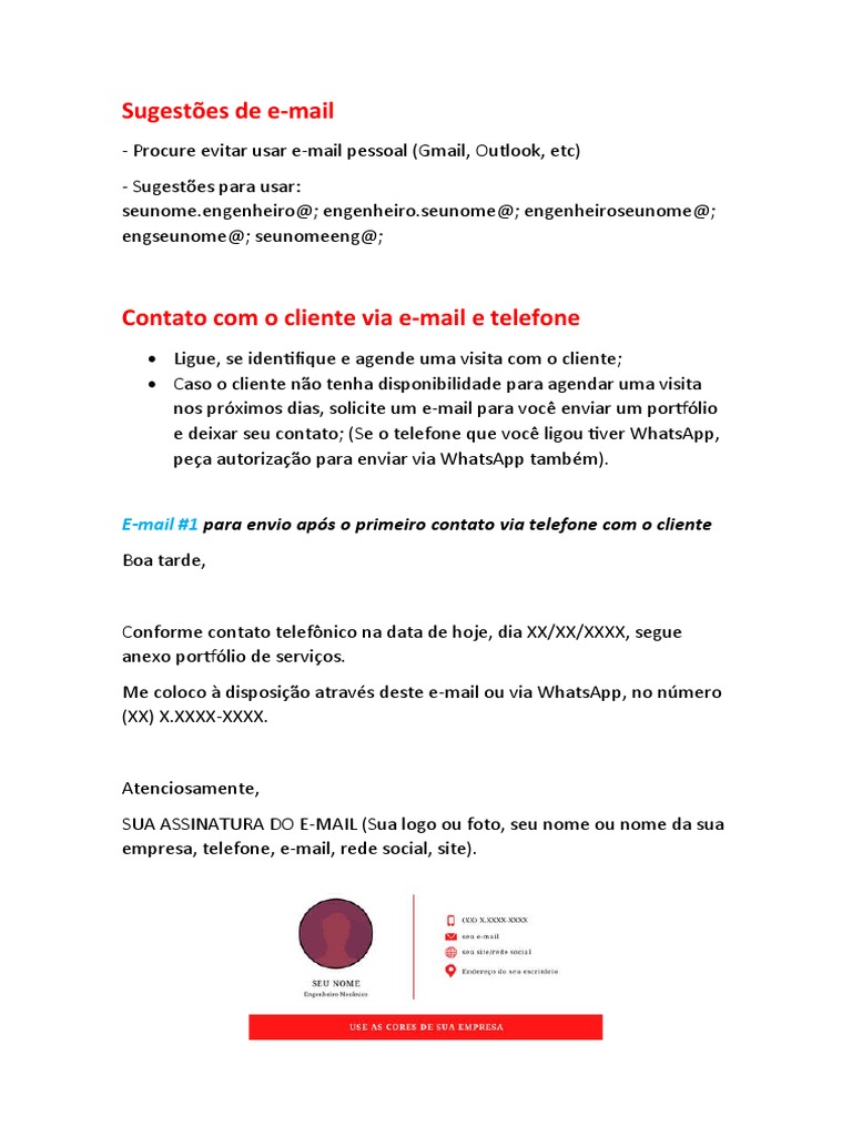 Modelos de Email | PDF