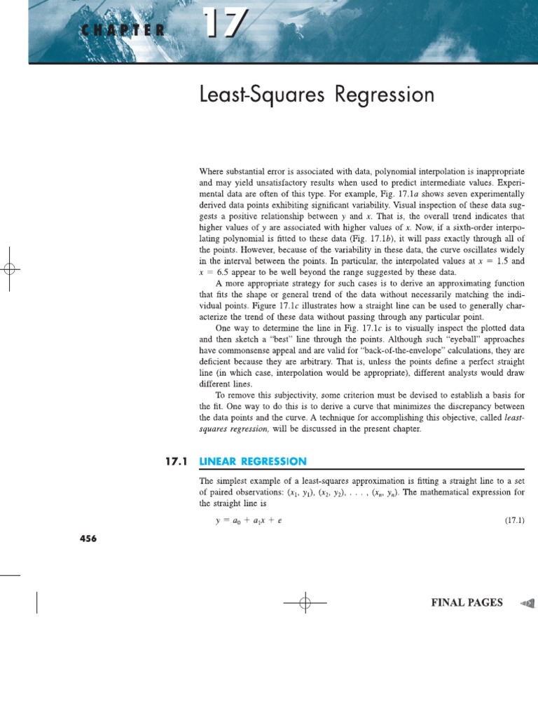 Leasts Square Regression | PDF