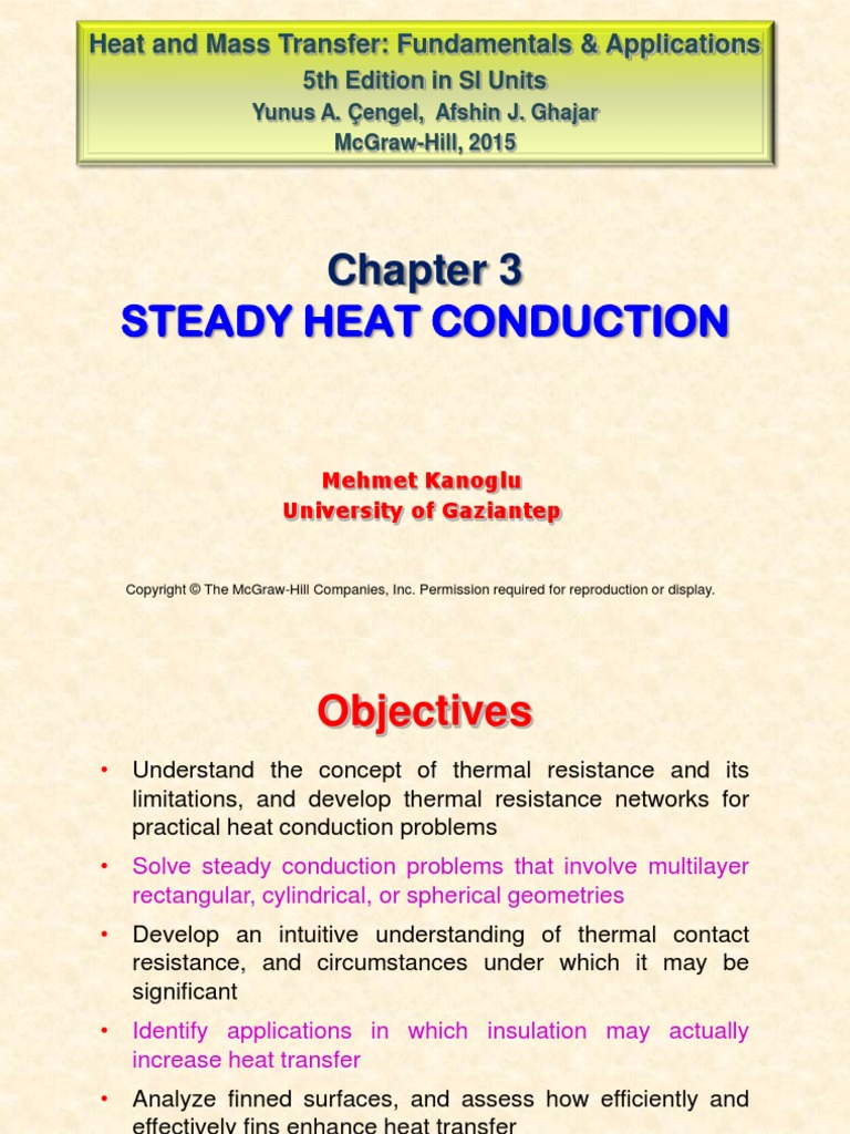 Vdocuments - MX - Chapter 3 Steady Heat Conduction Unimap Notes Mehmet ...