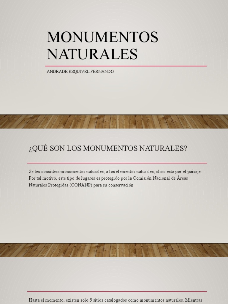 Monumentos Naturales en México: Ejemplos y Características | PDF | México