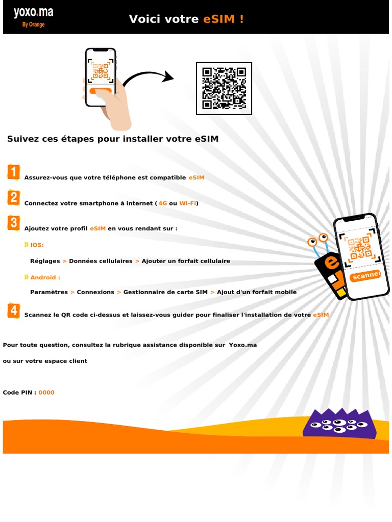 Esim QR Code Yoxo Fr-5000026093 | PDF