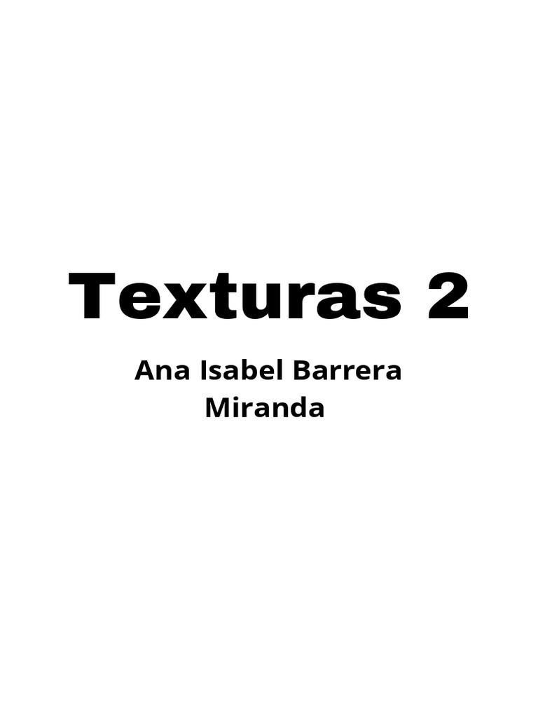 Texturas 1 | PDF
