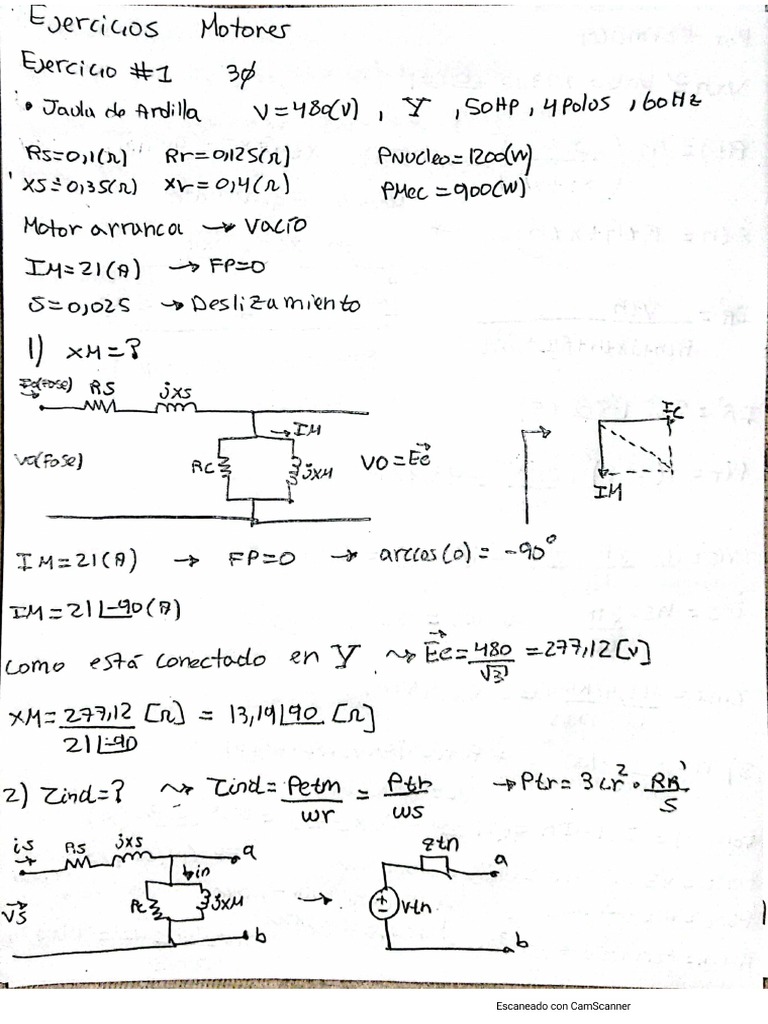 Ejercicios Motores | PDF
