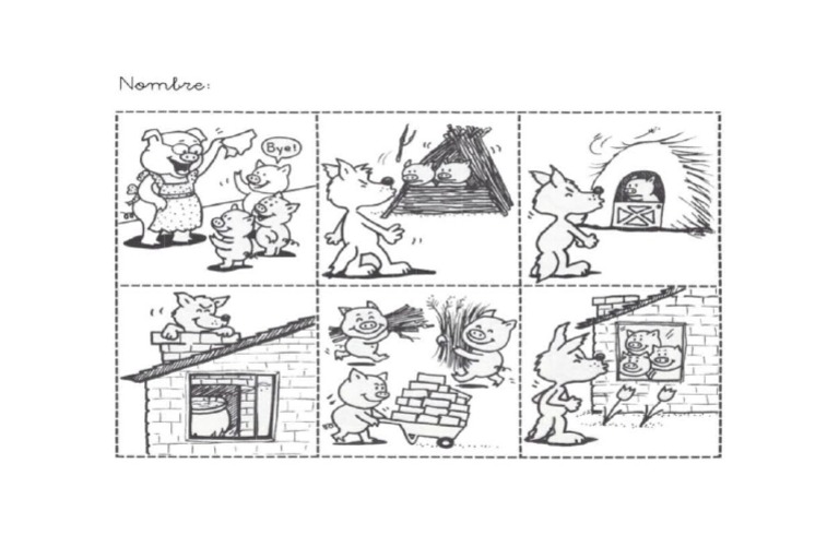 secuencia los tres cerditos | PDF